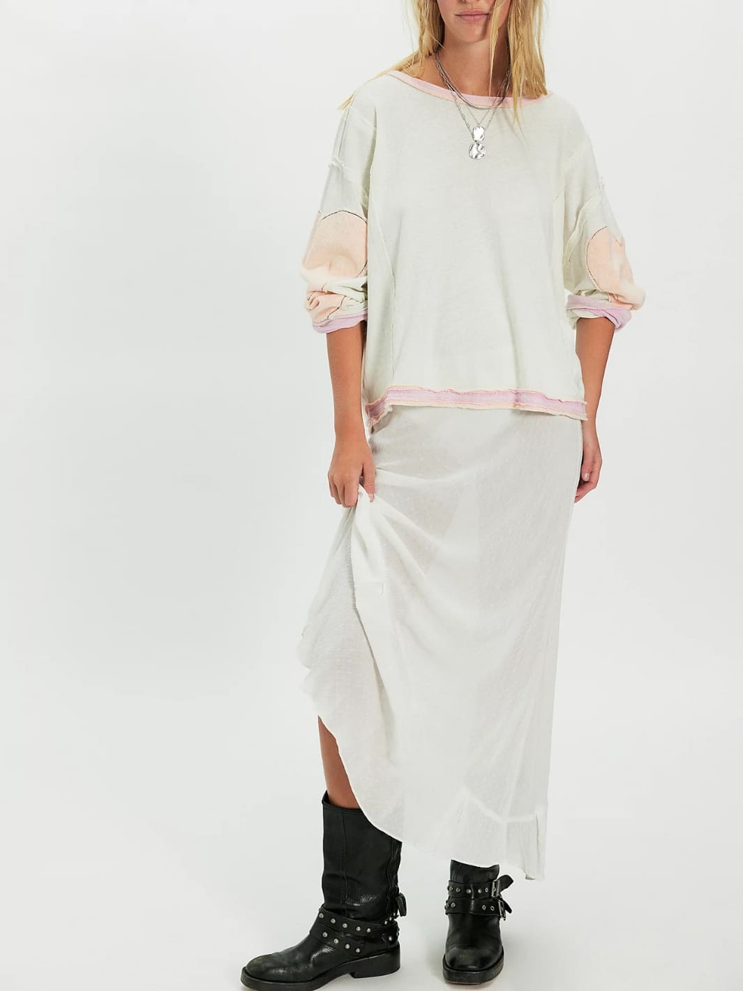 We the Free by Free People You're A Star Tee in Mint Heart Combo ...